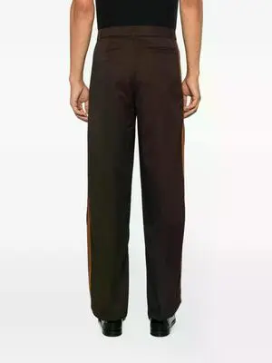 Adidas Logo-embroidered Side-stripe Trousers