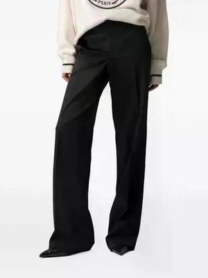 GAELLE PARIS Pressed-crease Tailored Trousers