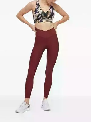 CASALL Abstract-print Crossover Sports Bra