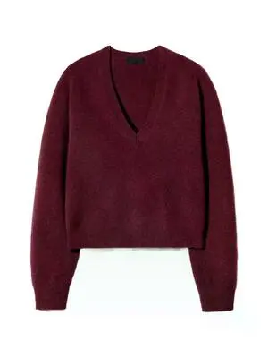 NILI LOTAN Ferron Wool V-neck Sweater