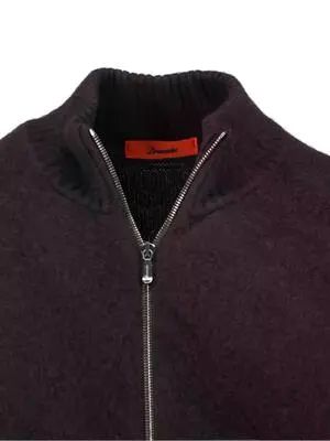 DRUMOHR Zip-up Lambswool Cardigan