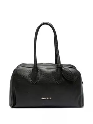 MARC ELLIS Bilbao Pebble-texture Shoulder Bag - Black