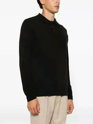 DANIELE FIESOLI Long-sleeve Polo Shirt - Brown