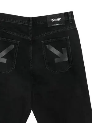 Off-White Arrows-print Straight-leg Jeans
