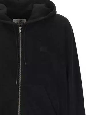 MAISON MARGIELA Logo-patch Zip-up Hoodie