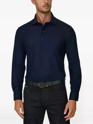 Boggi Milano Sakura Polo In Japanese Jersey