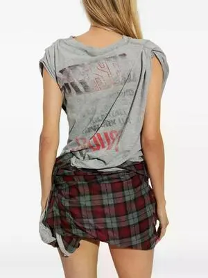 DIESEL® Playsuit In Jersey And Check Wool
