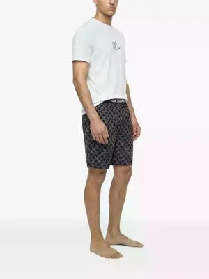 Karl Lagerfeld Monogram Pajama Shorts