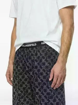 Karl Lagerfeld Monogram Pajama Shorts