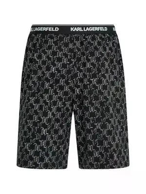 Karl Lagerfeld Monogram Pajama Shorts
