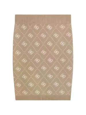 Guess Sarah 4g Logo-pattern Mini Skirt