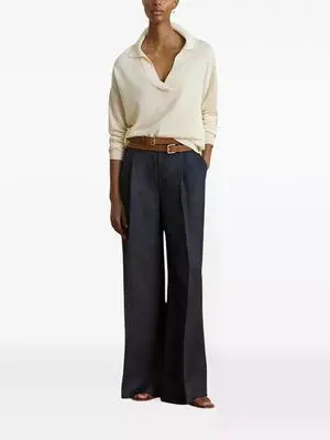 Ralph Lauren V-neck Collared Sweater