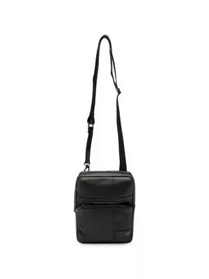 PIQUADRO Logo-plaque Messenger Bag - Black