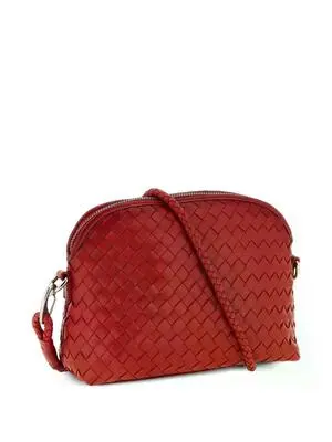 Dragon Diffusion Fellini Chunky Woven Leather Clutch Bag