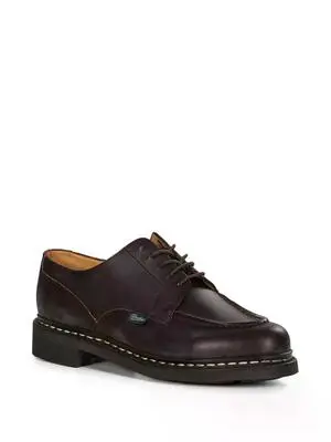 Paraboot Chambord Apron-toe Calf Leather Derby Shoes - Brown