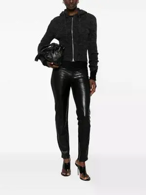 7 For All Mankind Coated Zip-detail Jeans