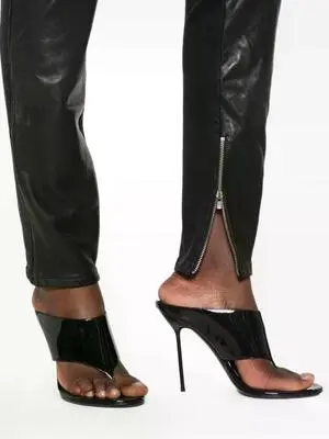 7 For All Mankind Coated Zip-detail Jeans