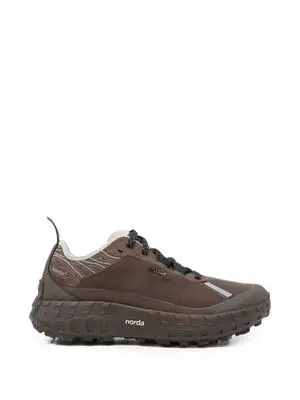 NORDA 001a Logo-print Panelled Sneakers - Brown