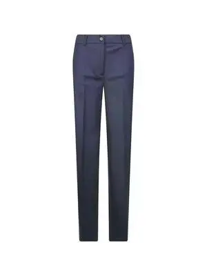 P.a.r.o.s.h Sallia Pressed-crease Trousers - Blue