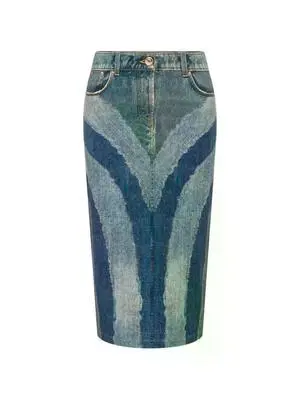 Moschino Printed Stretch Cotton Jersey Skirt