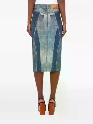 Moschino Printed Stretch Cotton Jersey Skirt