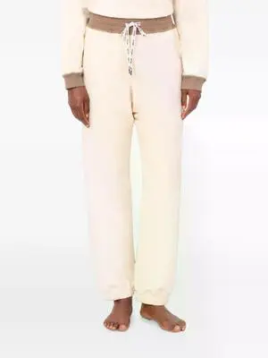 Moschino Drawstring-waist Logo-patch Track Pants