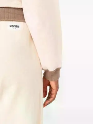 Moschino Drawstring-waist Logo-patch Track Pants