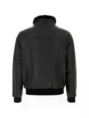 MOORER Cleros Leather Bomber Jacket