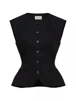 MAGDA BUTRYM Peplum Sleeveless Vest