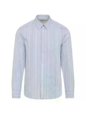 Paul Smith Slim-fit Light 'signature Stripe' Cotton Shirt