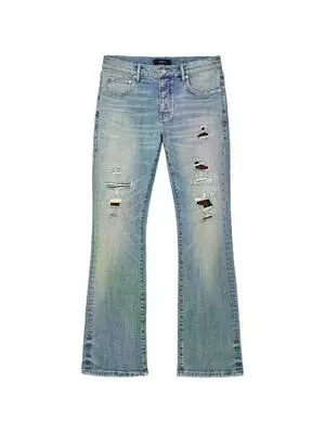 PURPLE BRAND Distressed Patchwork Jeans - Blue
