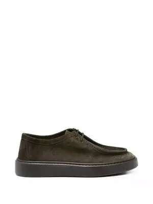 DOUCAL'S Lace-up Suede Loafers