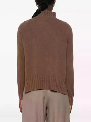 VELA SHOP Ribbed-knit High-neck Sweater