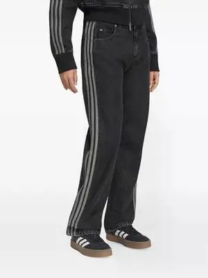 Adidas Firebird Side-stripe Jeans - Black