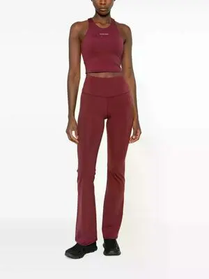 ANINE BING Logo-print Flared Leggings