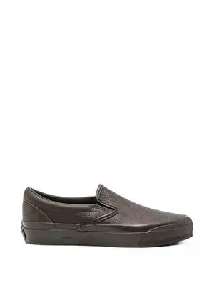 VANS Check-pattern Leather Sneakers