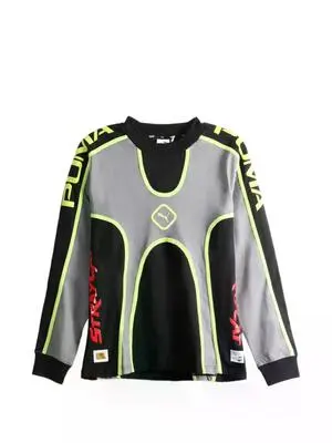 PUMA X A$ap Rocky Logo-print Panelled Sweatshirt - Grey