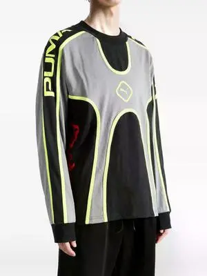 PUMA X A$ap Rocky Logo-print Panelled Sweatshirt - Grey