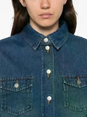 MAISON123 Short-sleeve Denim Shirt