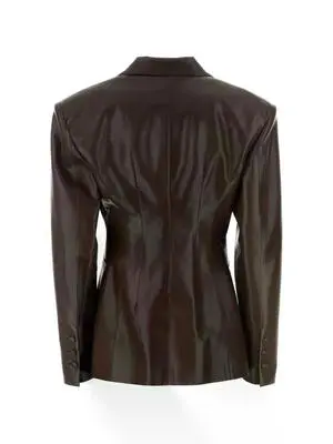 Andamane Toni Single-breasted Blazer - Brown