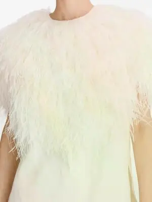 Loulou De Saison Iona Feather-trim Blouse