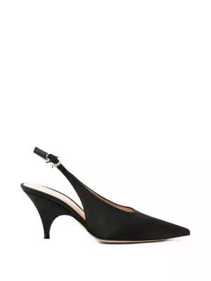 GIANVITO ROSSI Sofia Pointed-toe Slingback Pumps - Black