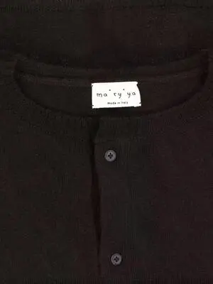 MA'RY'YA Button-fastening Virgin Wool Cardigan