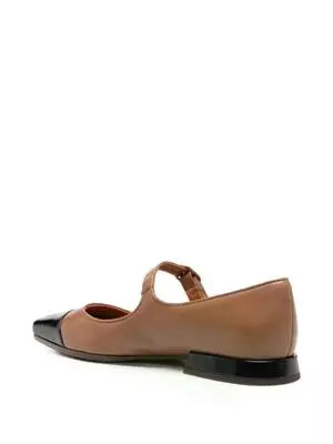 Chie Mihara Buckle-strap Ballet Flats - Brown