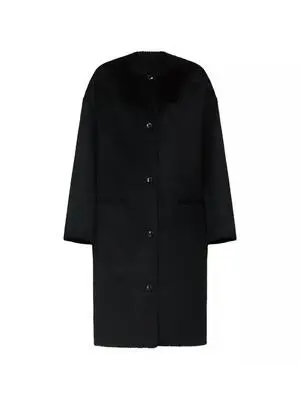 Loulou De Saison Oval-shaped Coat - Black