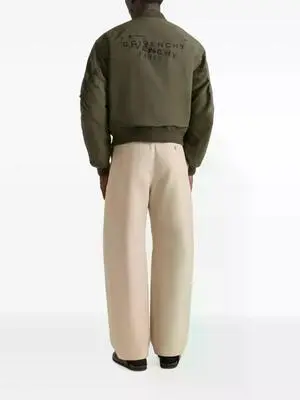 Givenchy Couture Seam Trousers In Cotton With Paris Patch