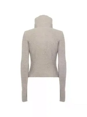 Rick Owens High-neck Biker Jacket - Grey