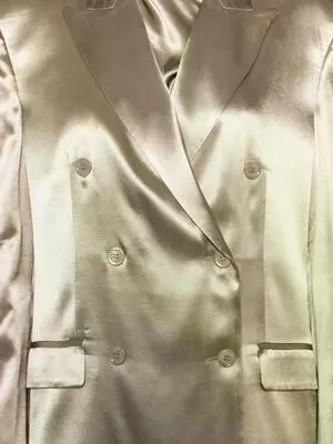 Erika Cavallini Double-breasted Satin Jacket