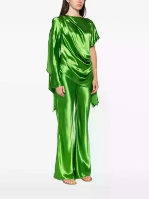 Erika Cavallini Draped Asymmetric Blouse