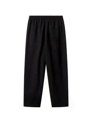 Maison Kitsuné Logo-embroidered Pleated Trousers